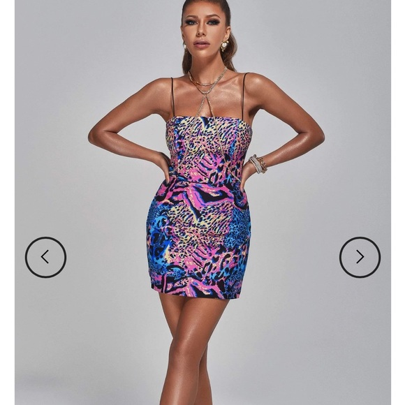 Dresses | Mini Dress Fun Multicolor Dress | Poshmark